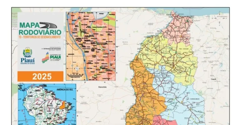 DER Piauí disponibiliza mapa digital com toda a malha rodoviária atualizada
