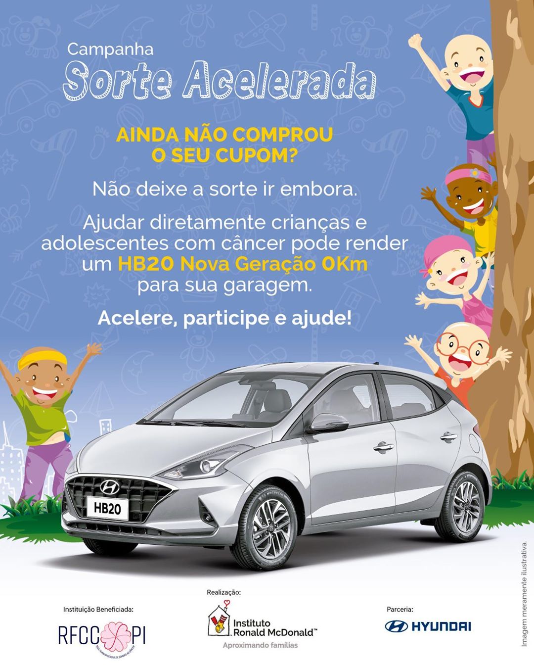 Sorteio de carro vai beneficiar crianças e adolescentes com câncer no ...