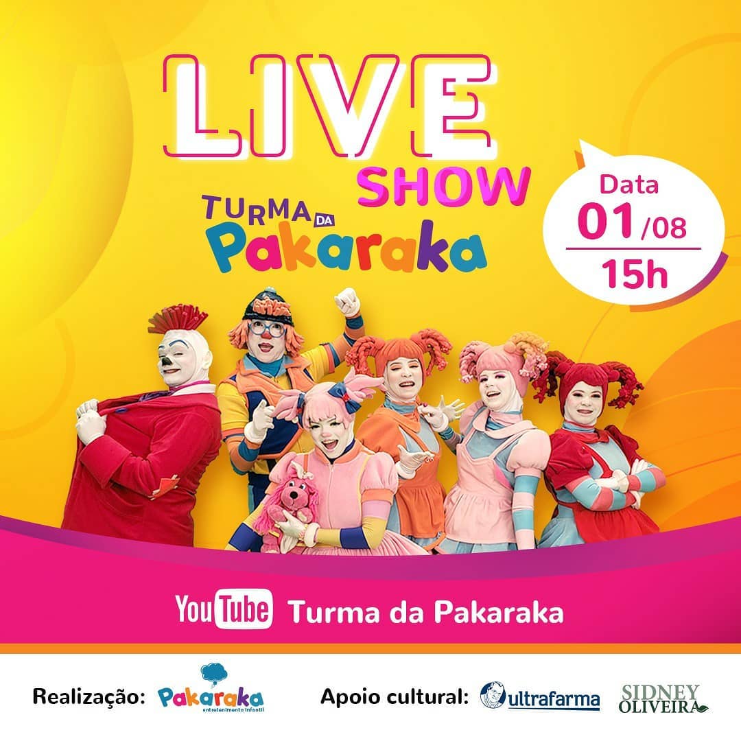 Turma da Pakaraka prepara live para público infantil - Entretenimento